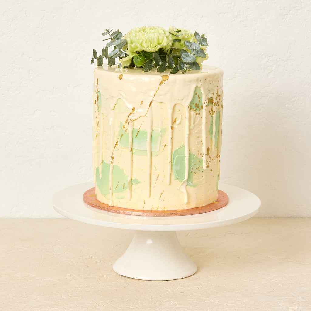 Gorgeous green vanilla celebration cake – Mary Eats Cake