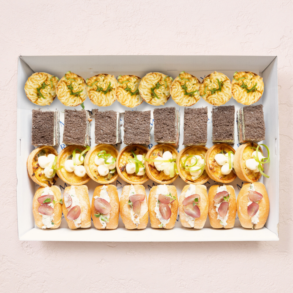 Catering box | Savoury (32 pieces) – Mary Eats Cake